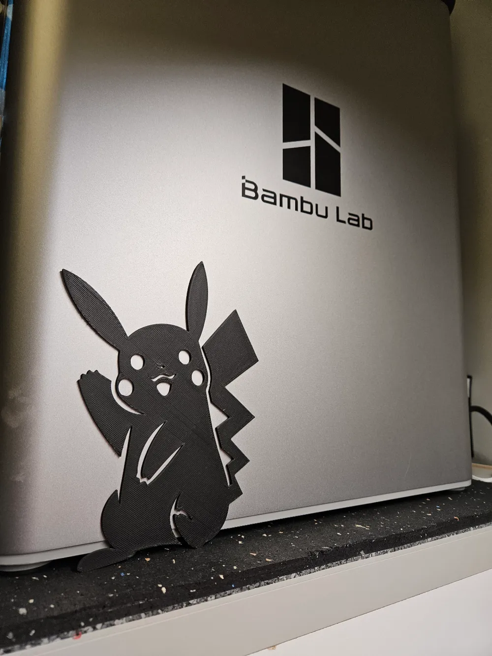 Waving Pikachu - 2d silhouette - AI Generated by JF-699 - MakerWorld