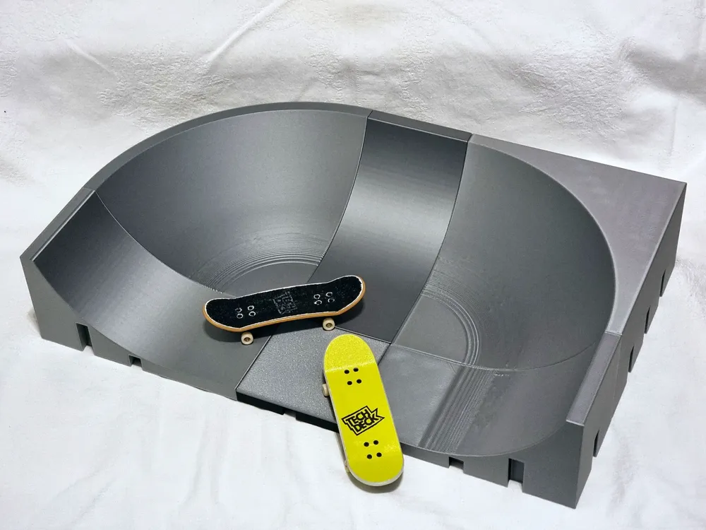 Fingerboard Skatepark Modular - Bowl - Free 3D Print Model - MakerWorld