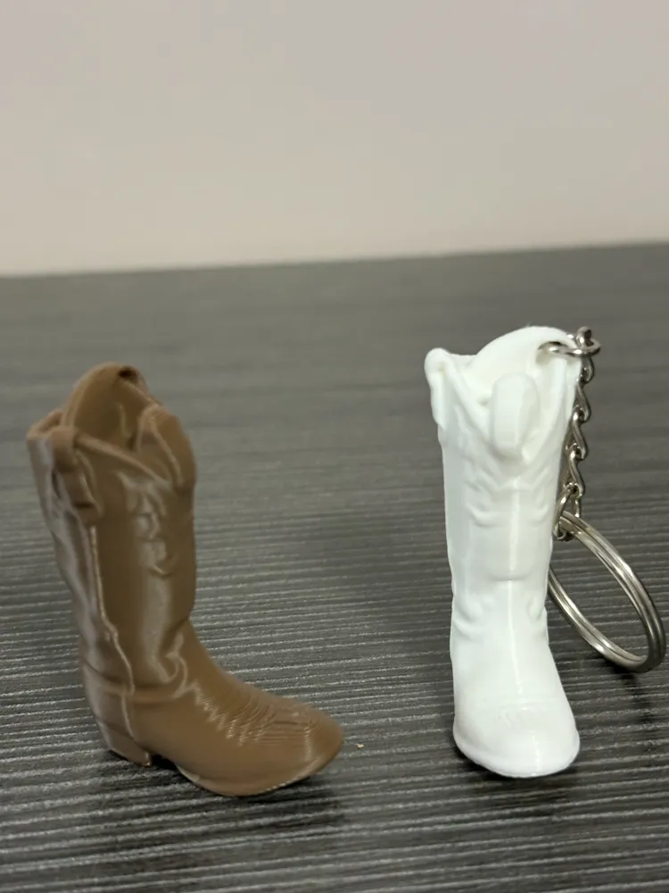 Cowboy boot Keychain - Free 3D Print Model - MakerWorld