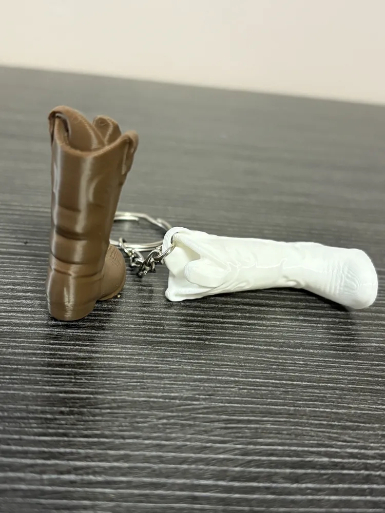 Cowboy boot Keychain - Free 3D Print Model - MakerWorld