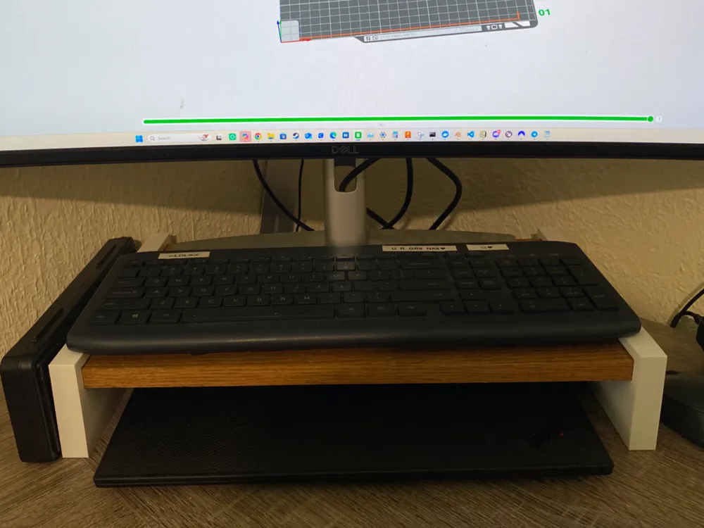 Simple Parametric Monitor Stand by Natecus - MakerWorld