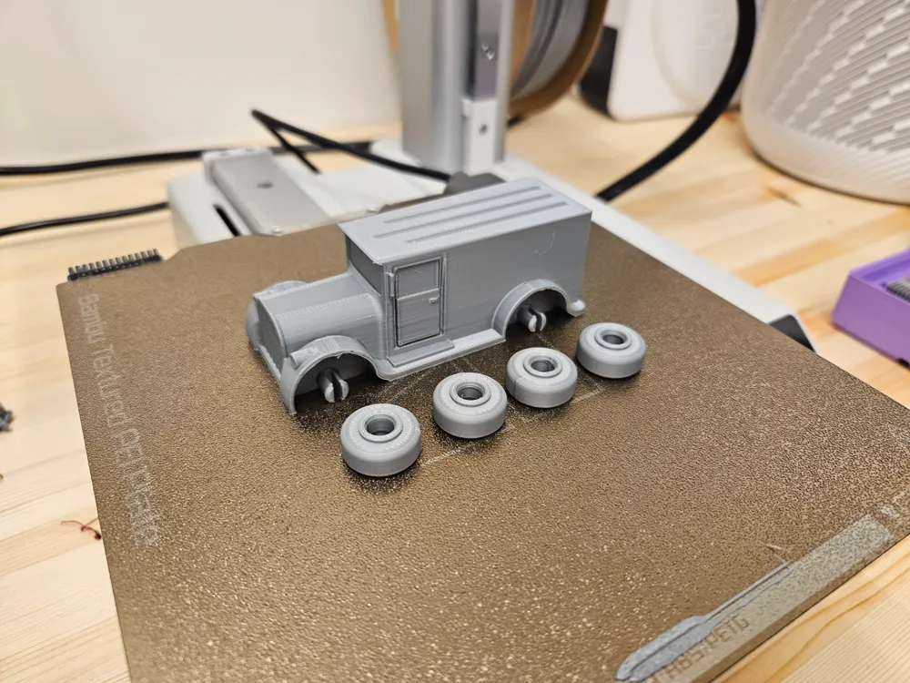 Vintage Delivery Van/truck (Panel Van) Easy print by The Ingenious Tinkerer - MakerWorld