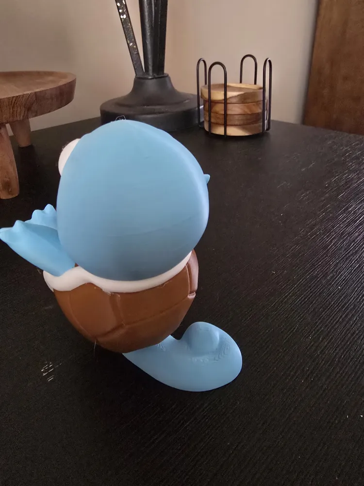 Derpy Squirtle Figure - Cute Pokémon Desktop Toy - Free 3D Print Model ...