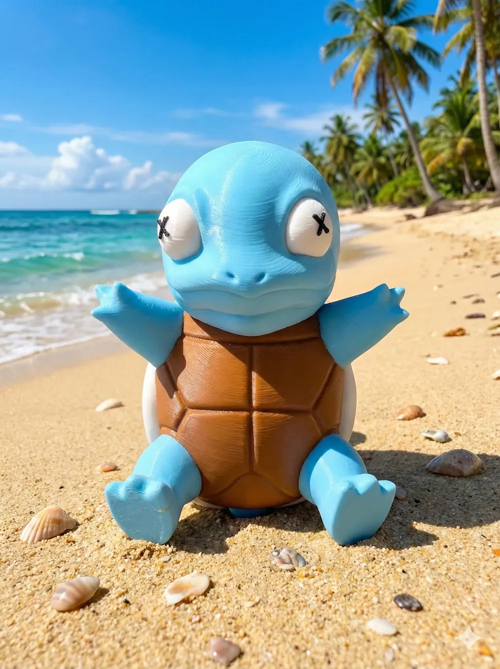 Derpy Squirtle Figure - Cute Pokémon Desktop Toy - Free 3D Print Model ...