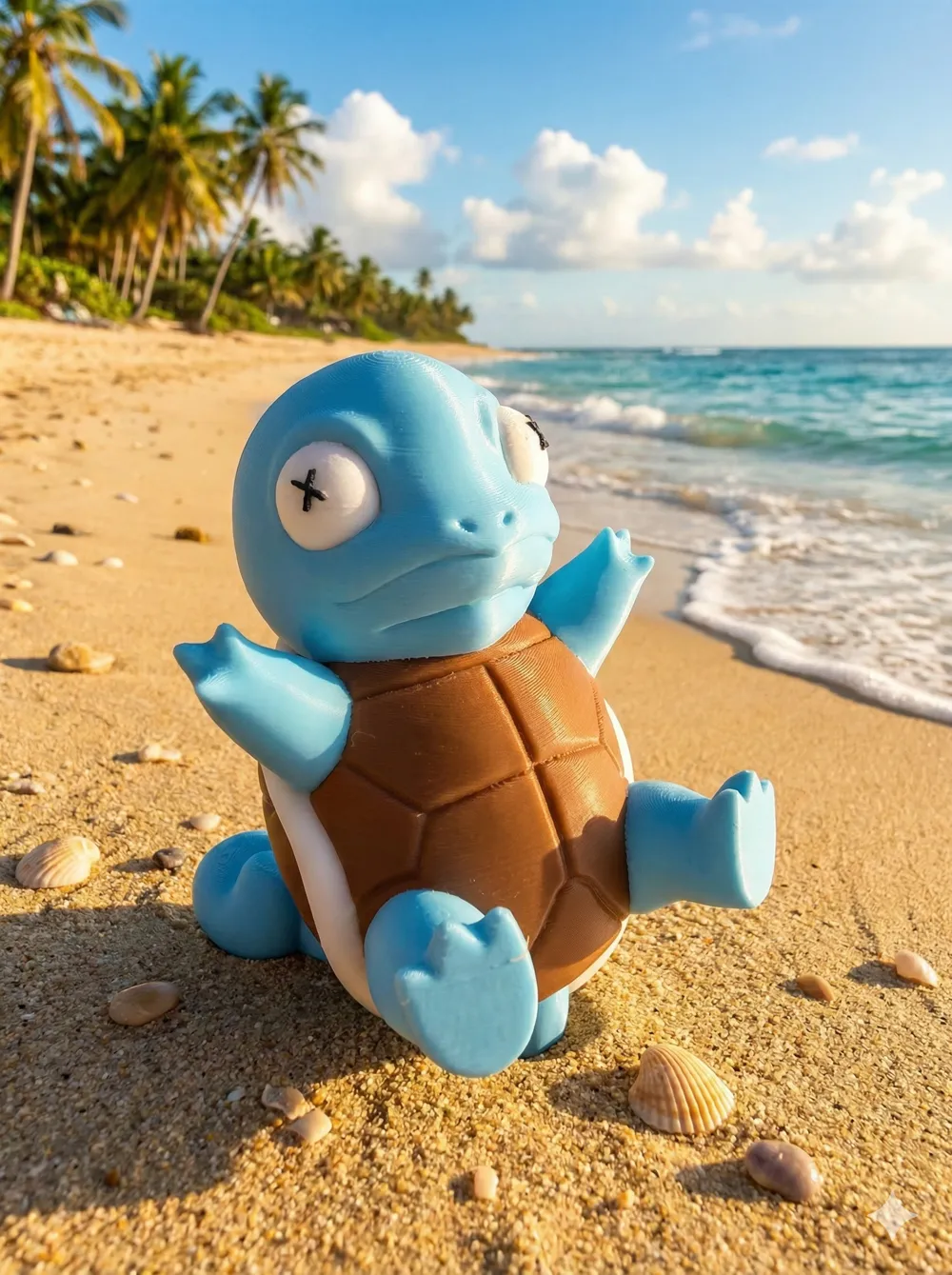 Derpy Squirtle Figure - Cute Pokémon Desktop Toy - Free 3D Print Model ...