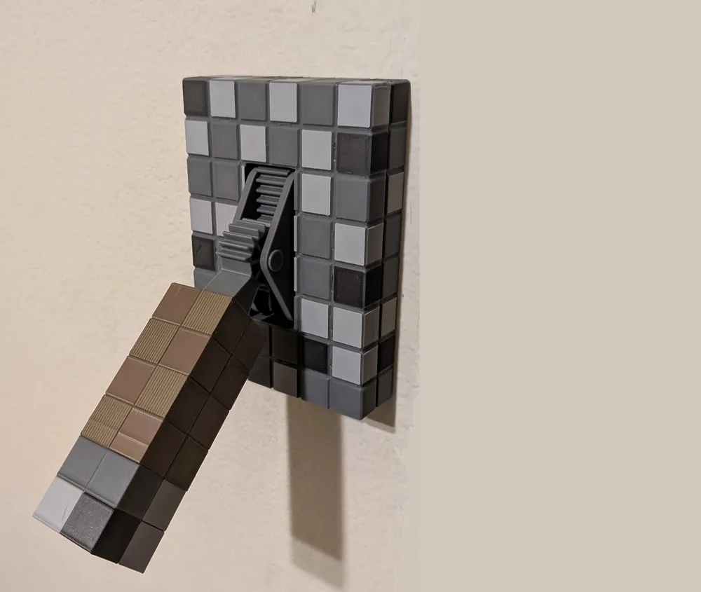 Minecraft Lever for Flat Light Switch Remixed by evoXmr - MakerWorld