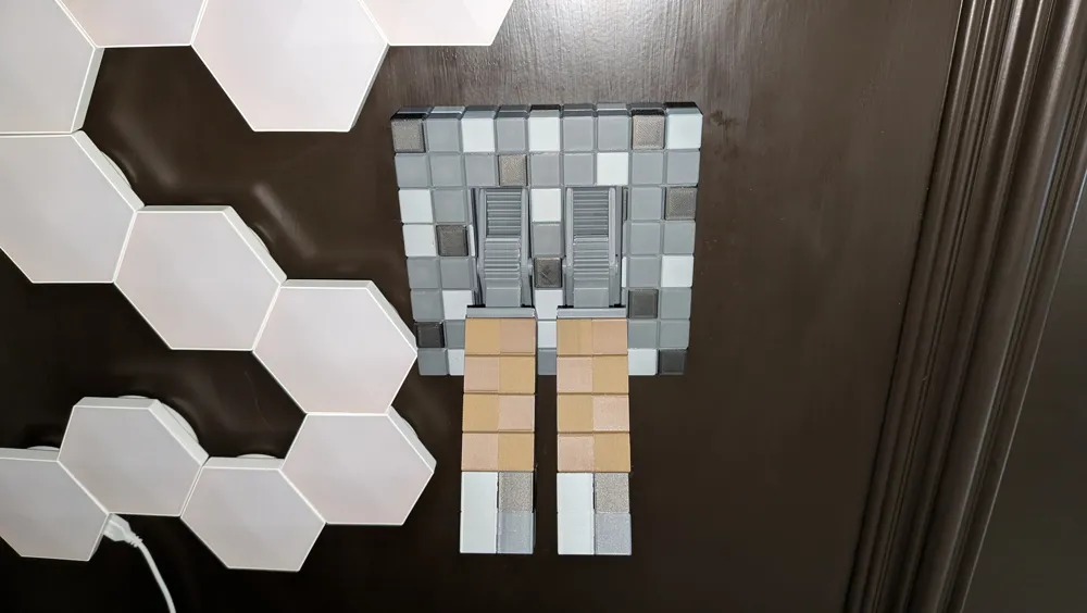Minecraft Lever for single/dual Flat Light Switch - Free 3D Print Model ...