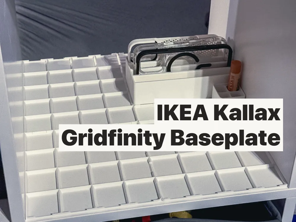 IKEA Kallax Shelf | Gridfinity Baseplate by BokehBlend MakerWorld ...