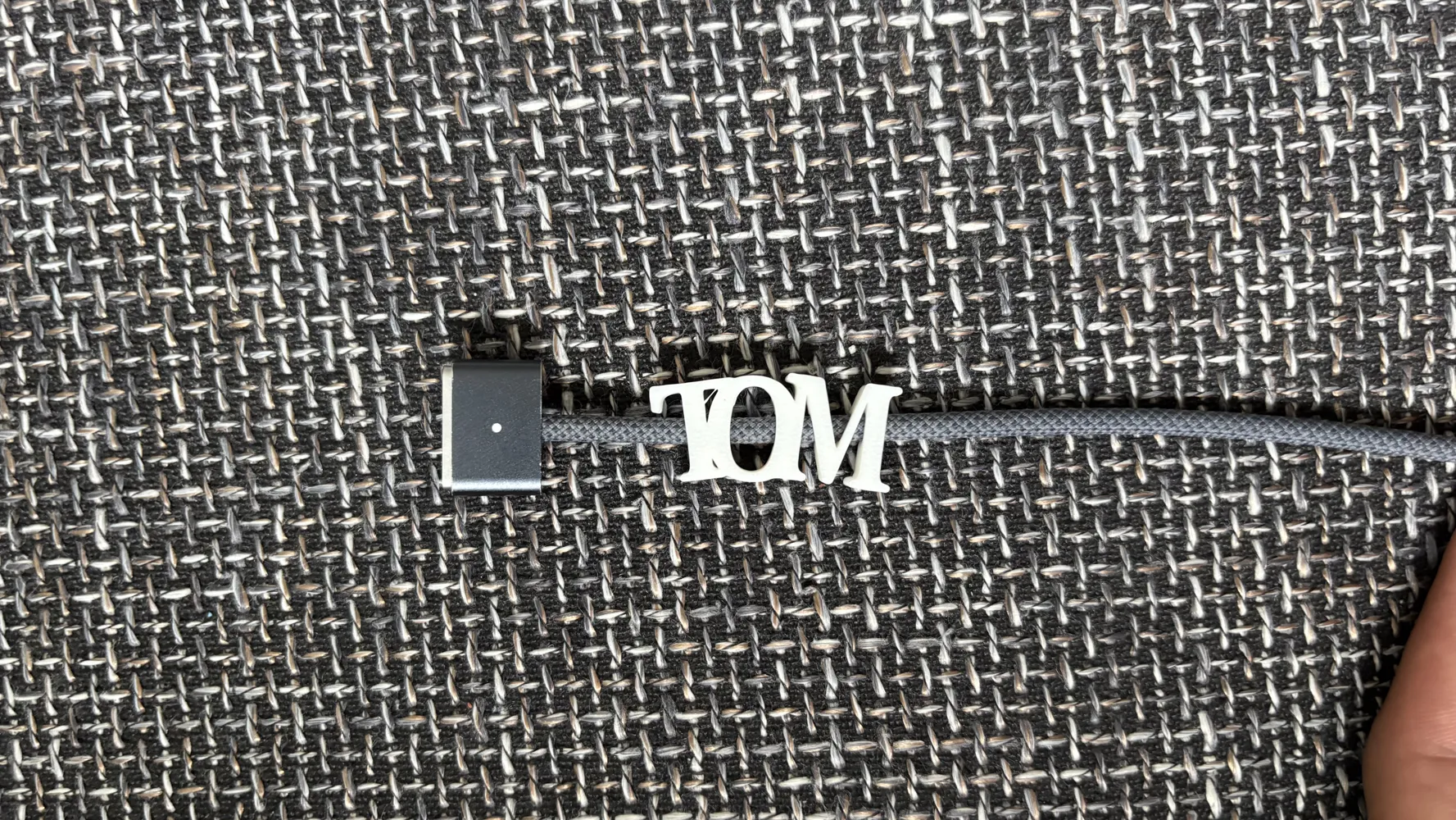 charging cable name tag "Tom" by LTB2.0 MakerWorld: Download Free 3D Models
