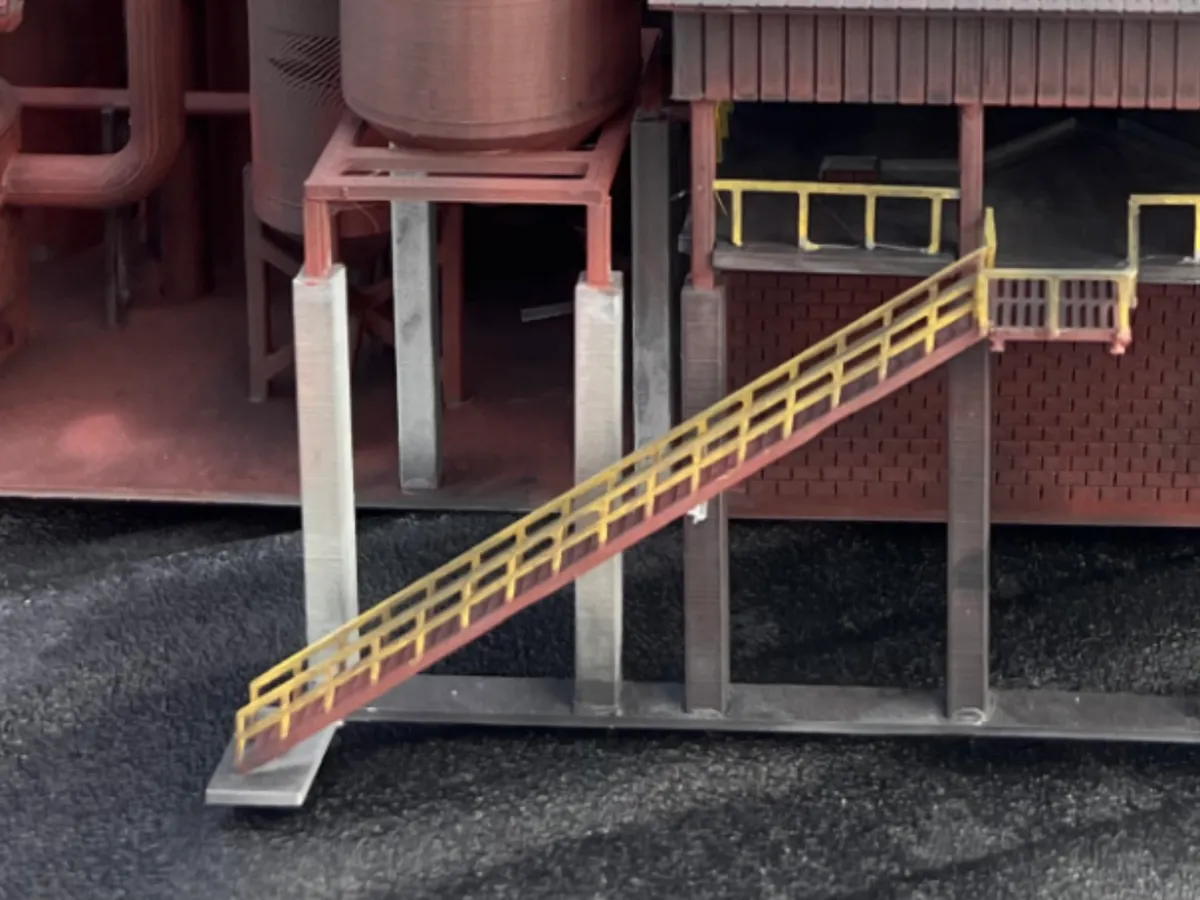 ho scale stairs with railings - Free 3D Print Model - MakerWorld