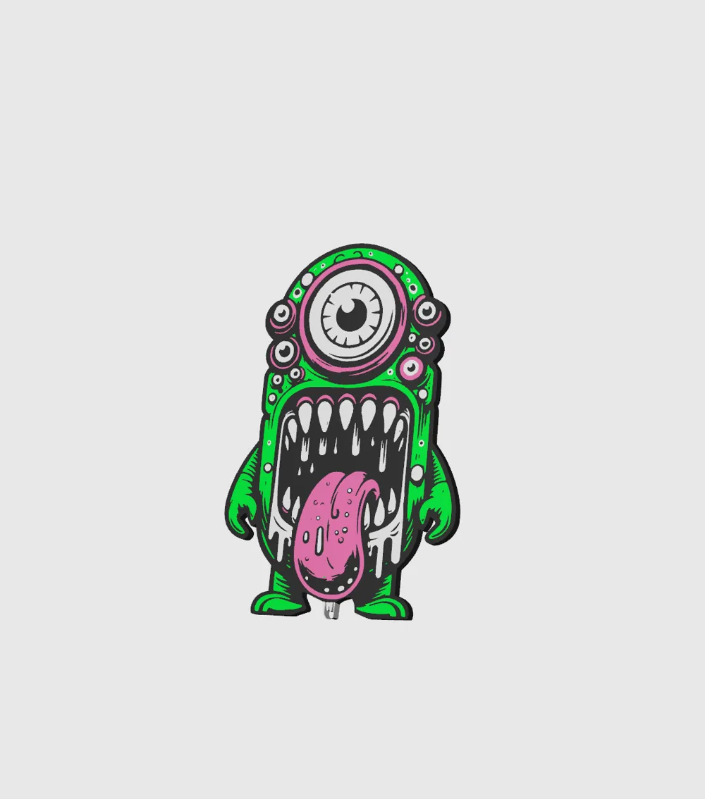 Venomous Monster 2D Wall Art & Keychain by Release The Fleet - MakerWorld