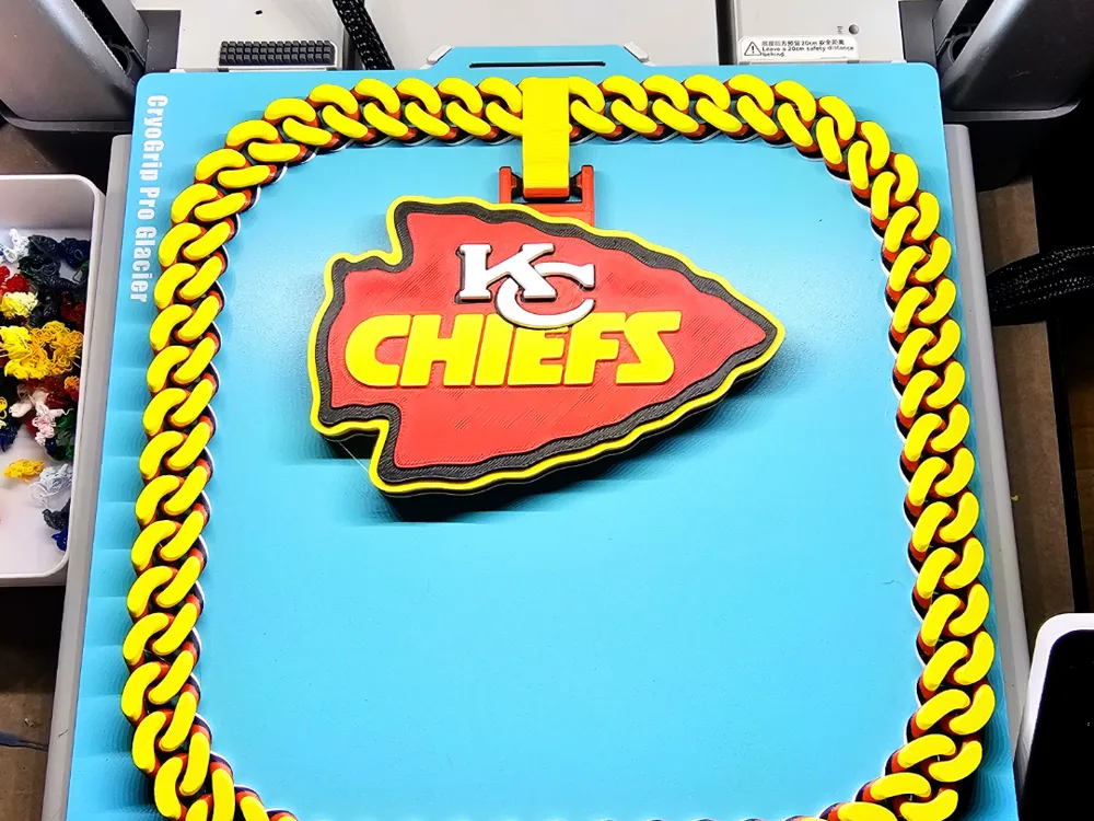 Kansas City Chiefs Hype Chain - Free 3D Print Model - MakerWorld