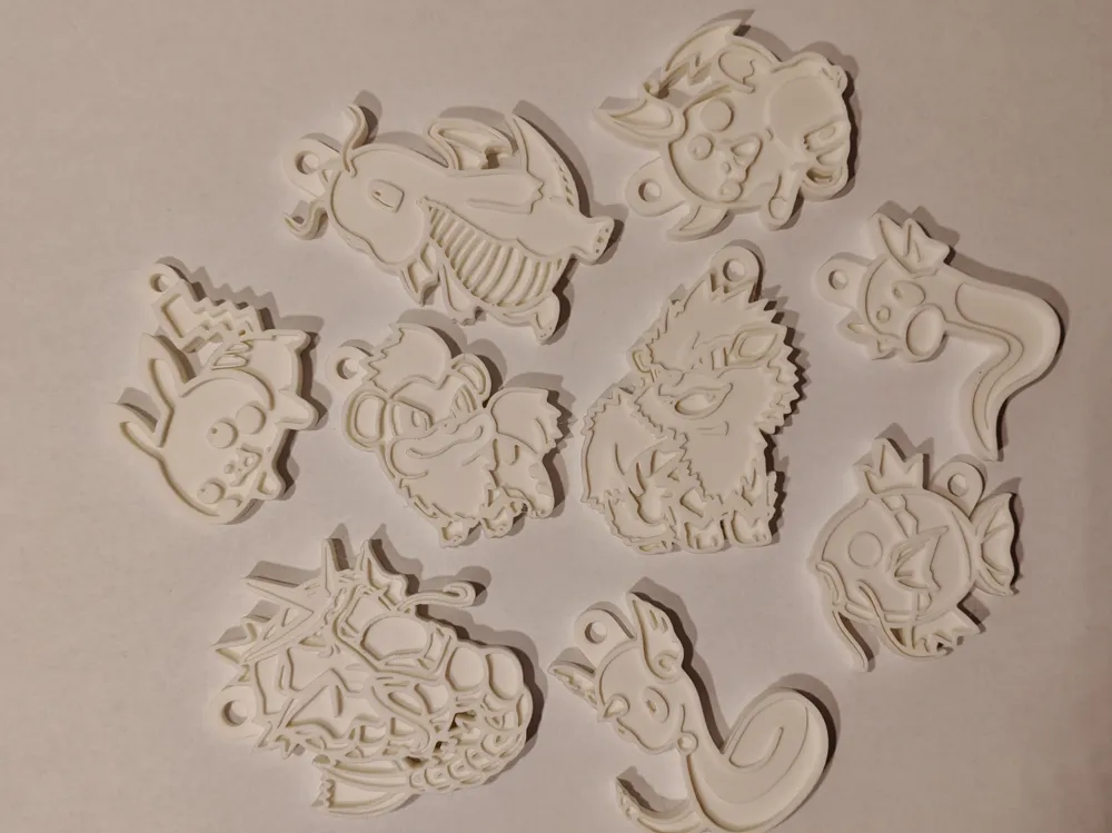 Pokemon Keychain - Growlithe and Arcanine by billy_1411 MakerWorld ...