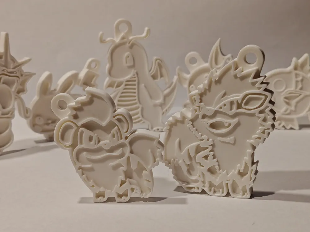 Pokemon Keychain - Growlithe and Arcanine by billy_1411 MakerWorld ...