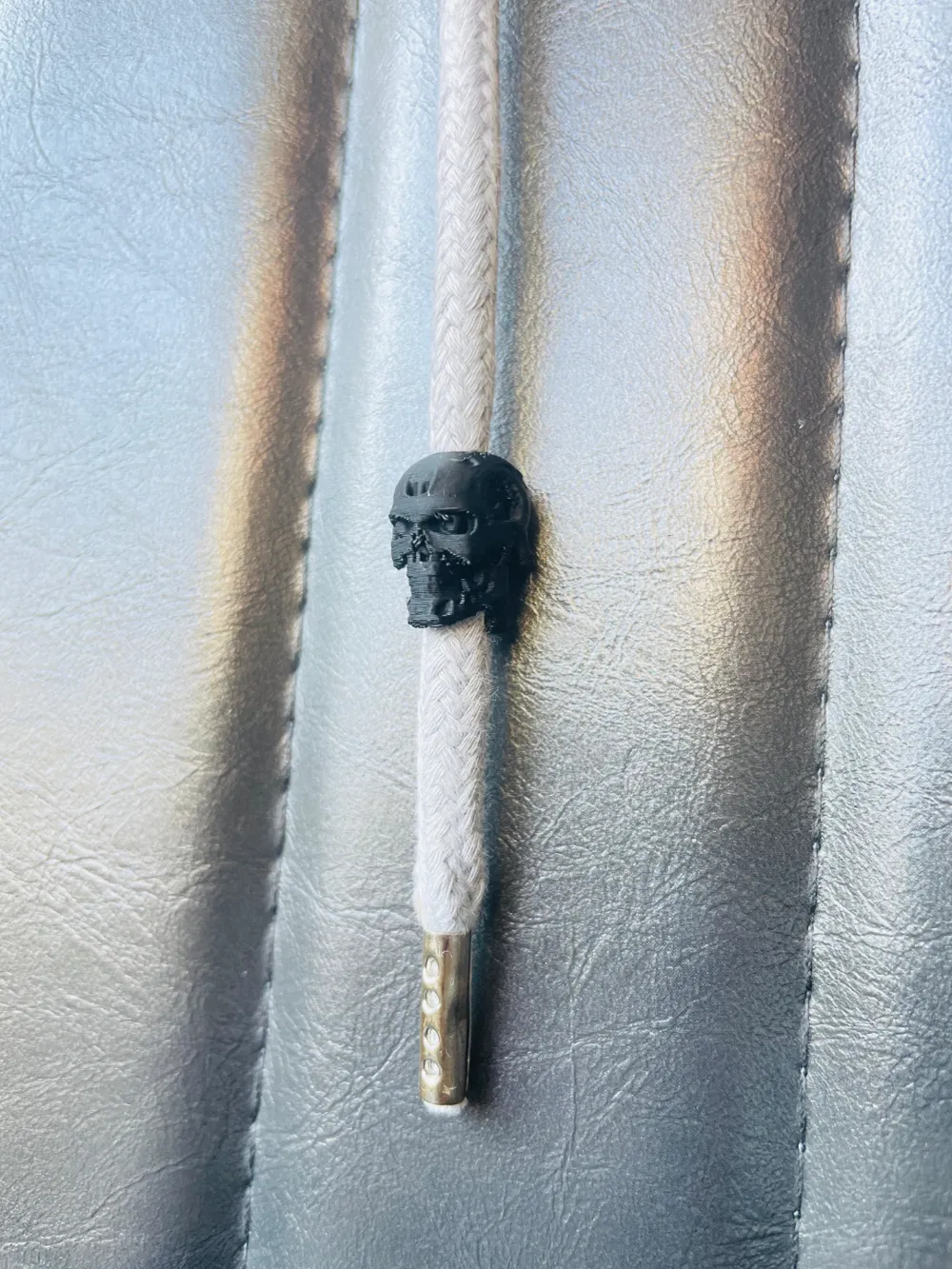 T-800 skull Terminator Head Drawstring Bead Remixed by BluzXz - MakerWorld