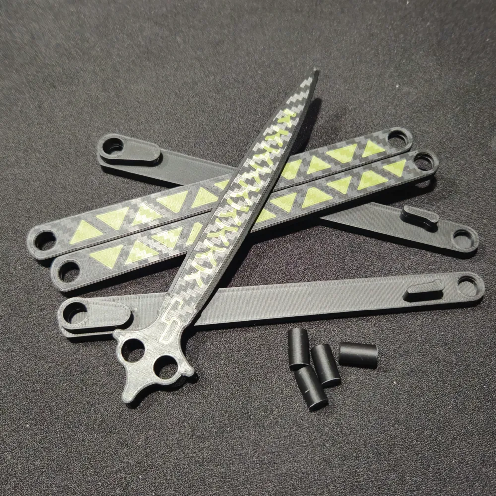 Balisong Butterfly Knife V2 Plain And Patterned by Caziuz Designs ...