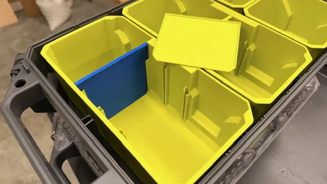 Ryobi Link Tool Box Divider - Free 3D Print Model - MakerWorld