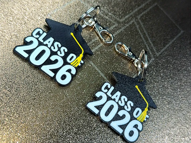Class of 2026 Keychain - Free 3D Print Model - MakerWorld