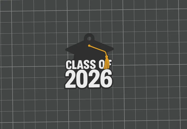 Class of 2026 Keychain - Free 3D Print Model - MakerWorld