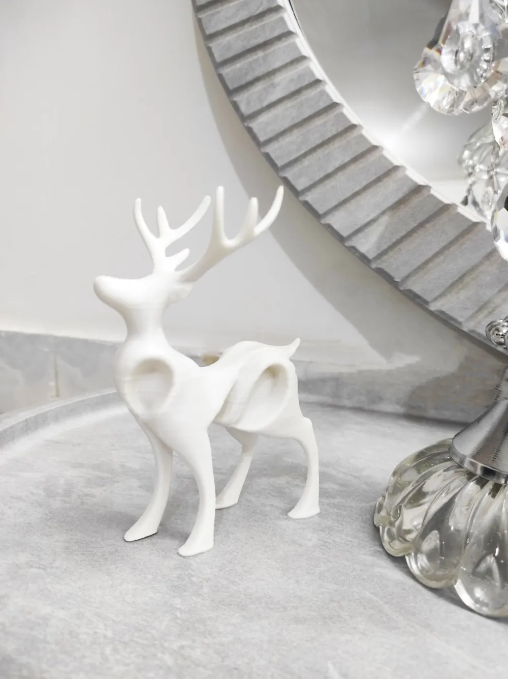 Elegant Modern Reindeer Christmas & Winter - Free 3D Print Model ...