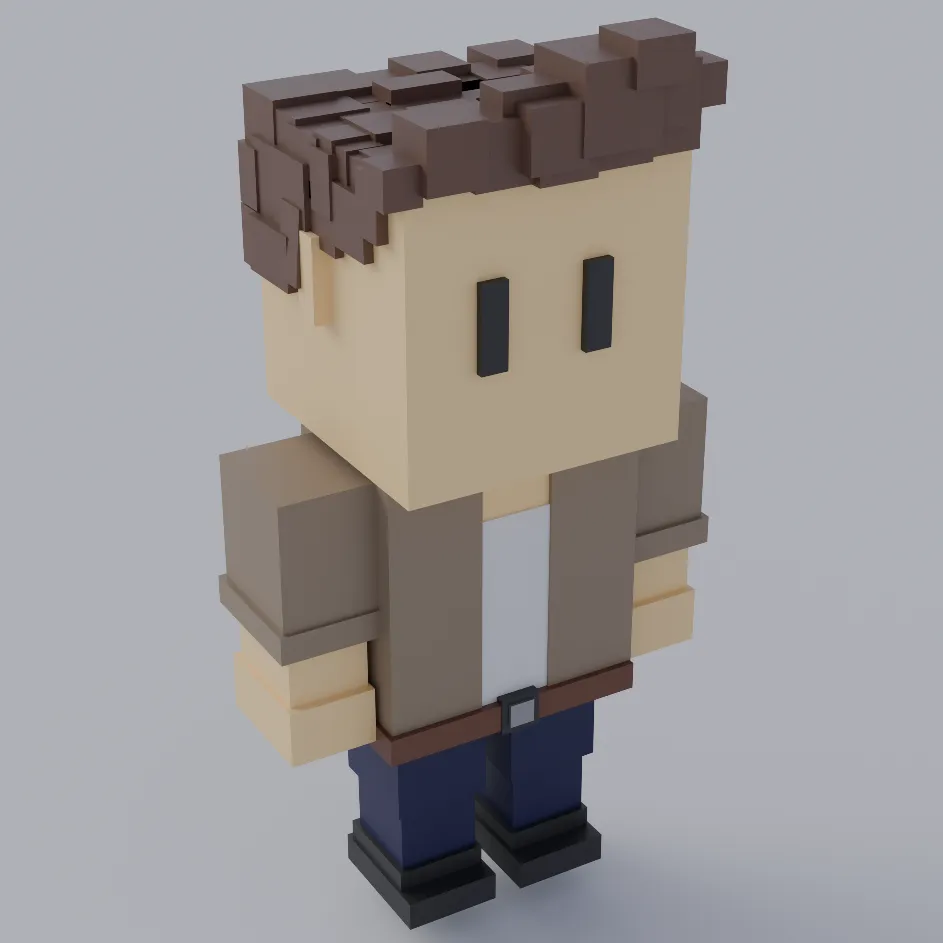 low poly character by BLENDER_FAN - MakerWorld