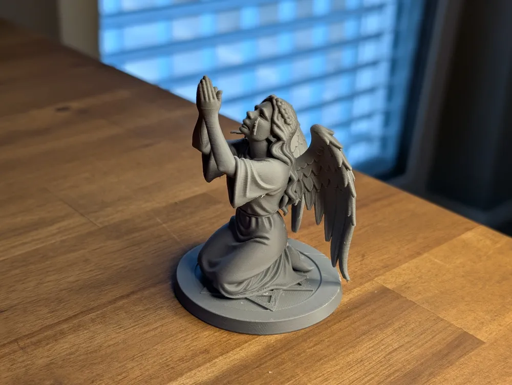 Praying Angel Statue (Veiled & Winged) by Cosa_93 MakerWorld: Download ...