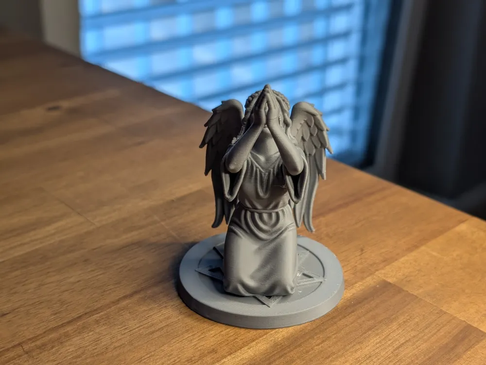 Praying Angel Statue (Veiled & Winged) by Cosa_93 MakerWorld: Download ...