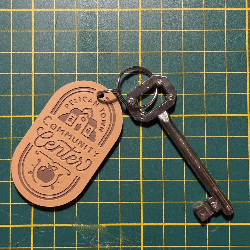 Pelican Town Community Center keychain - Free 3D Print Model - MakerWorld