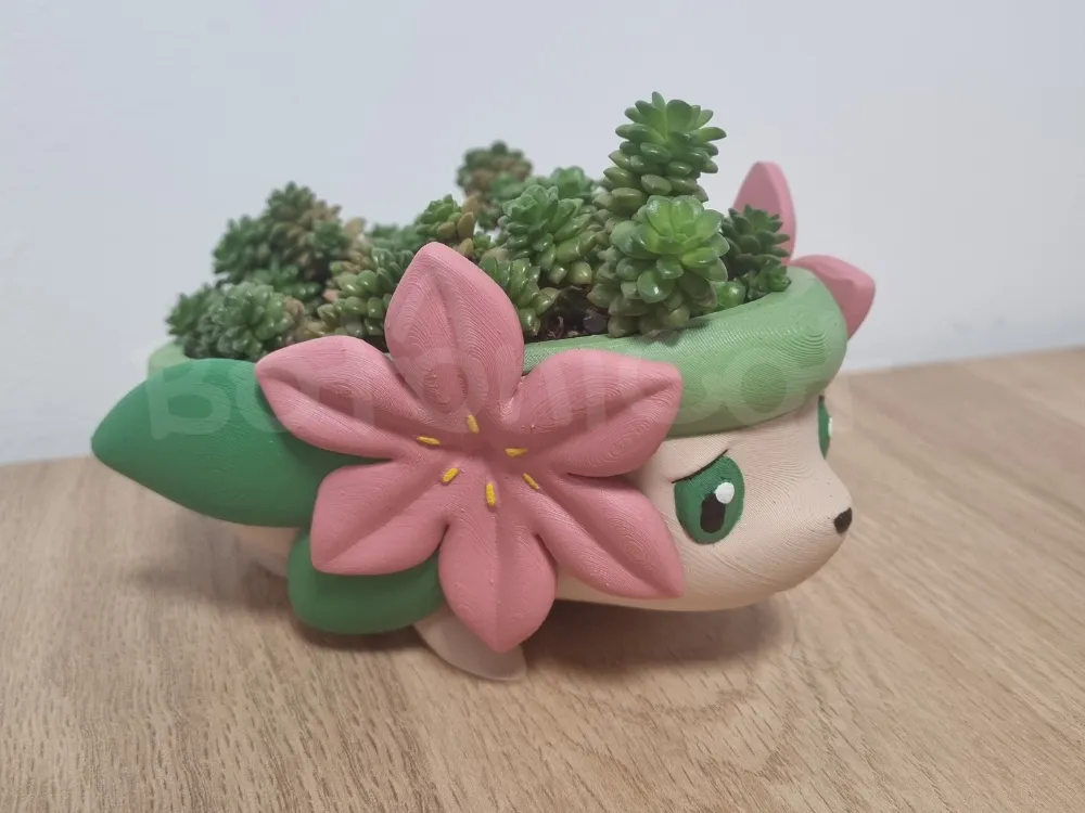PLanters & Co: Shaymin Pokemon Planter by BotaniCat - MakerWorld