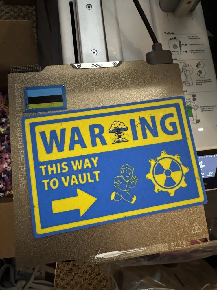 Fallout Vault Sign by Wendigo MakerWorld: Download Free 3D Models