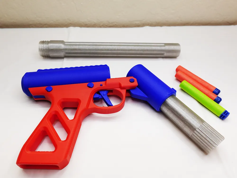 Alcohol NERF Blaster - Free 3D Print Model - MakerWorld