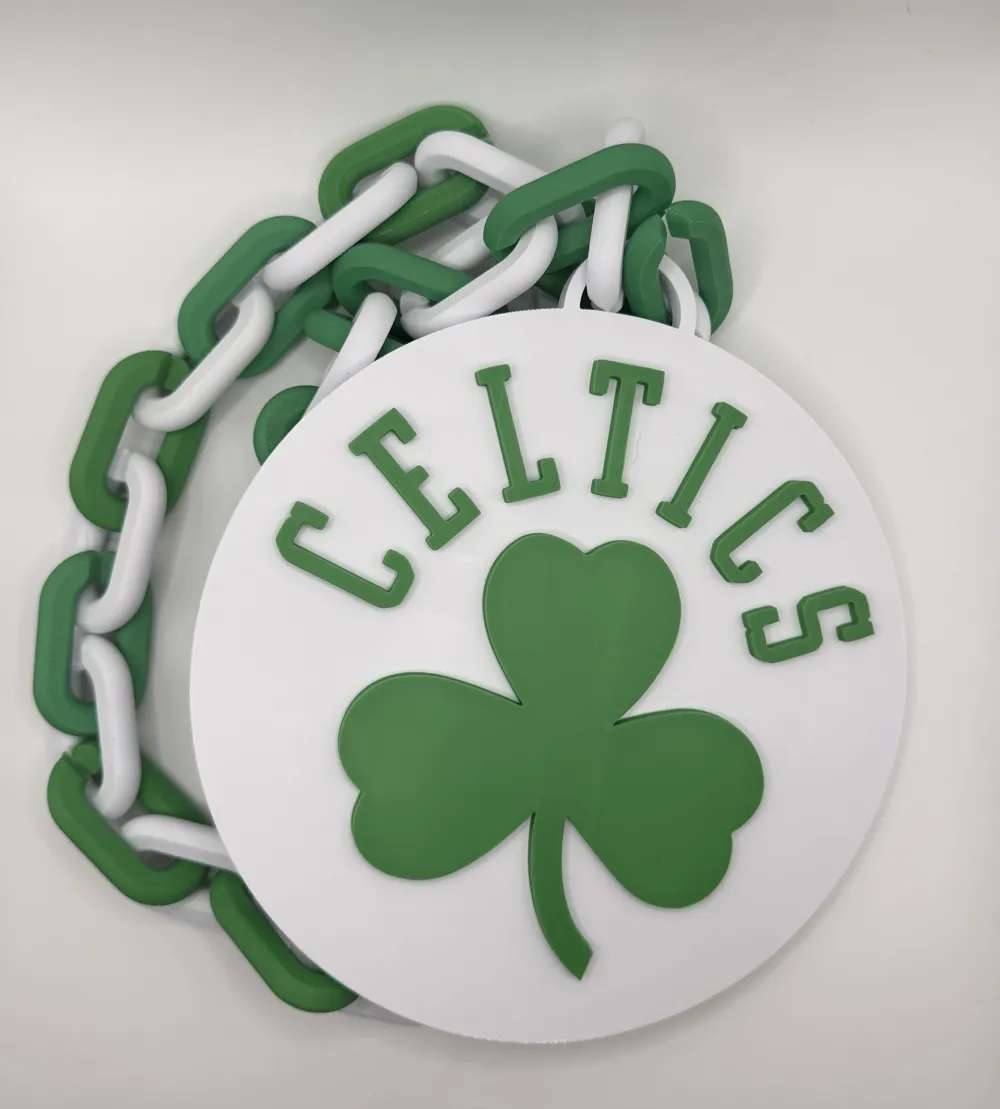 Boston Celtics Hype Chain - Free 3D Print Model - MakerWorld