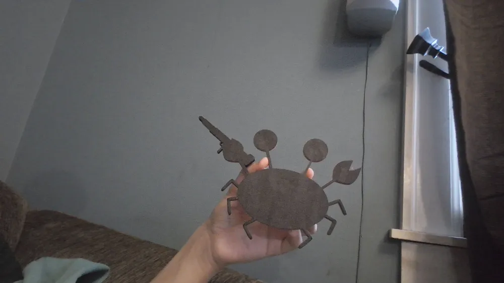 CRAB WITH A BAZOOKA - Free 3D Print Model - MakerWorld