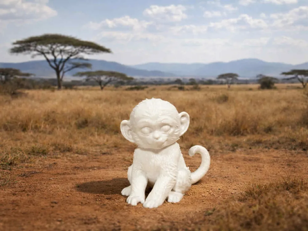 Very Cute Monkey. Decor - Free 3D Print Model - MakerWorld