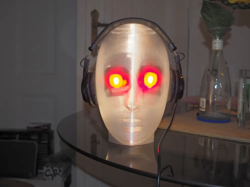 Head Headphone Basecap Stand illumination possible by ThesBer - MakerWorld