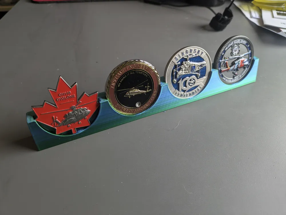 Challenge Coin Display by profsquash - MakerWorld