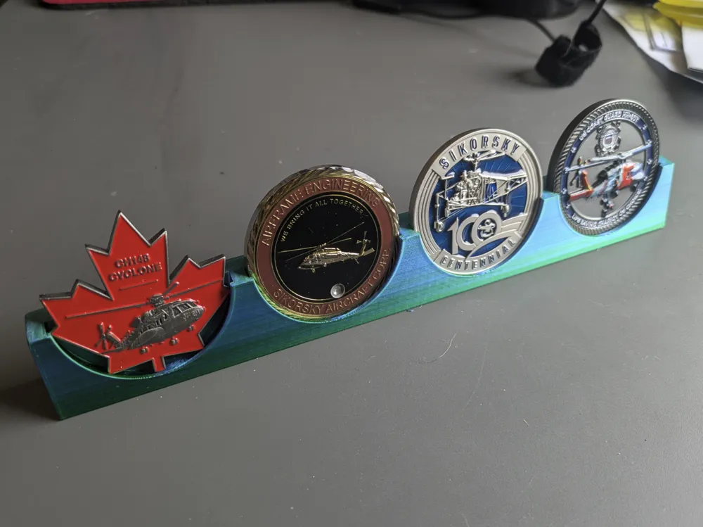 Challenge Coin Display by profsquash - MakerWorld