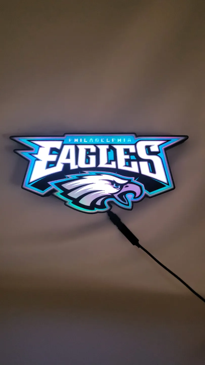 Philadelphia Eagles | LED Display - Free 3D Print Model - MakerWorld