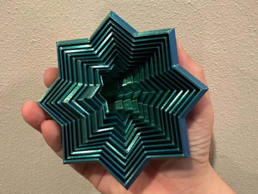 8 Point Fractal Fidget Star by BRANTWORKS MakerWorld: Download Free 3D ...
