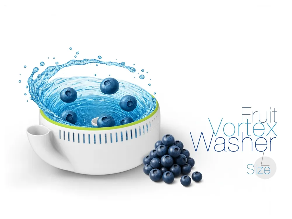 Vortex Fruit Washer (Size L) - Free 3D Print Model - MakerWorld