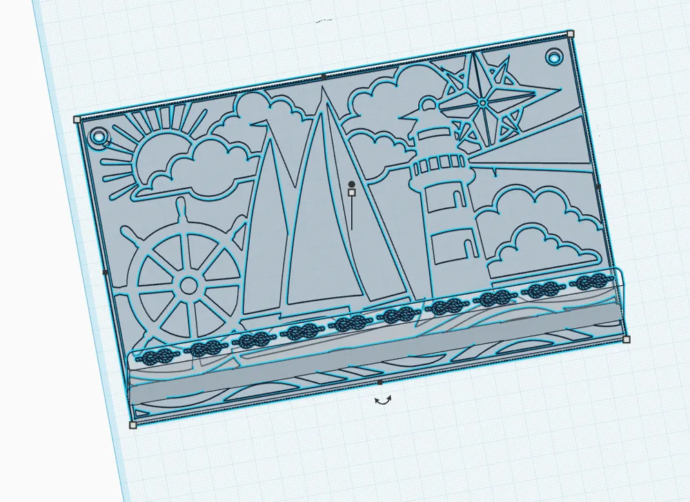 Sailing Wall Shelf – Nautical Decor Display - Free 3D Print Model ...