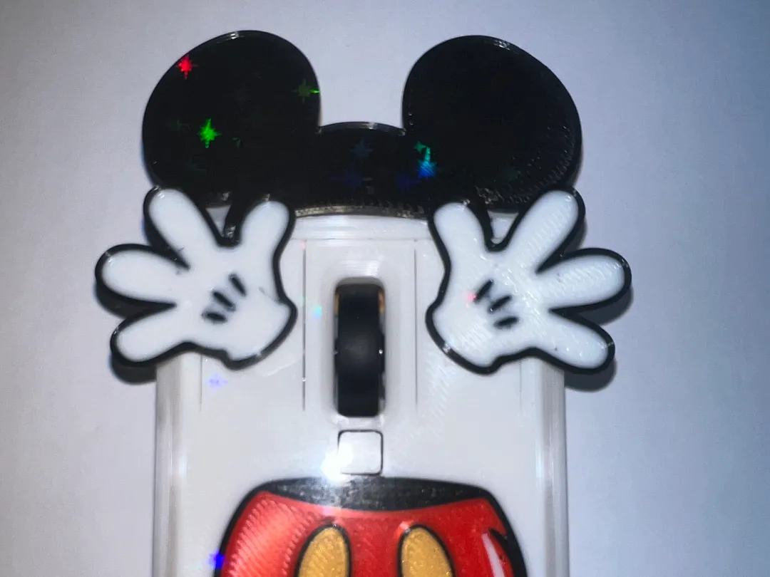 Cartoon Wireless Mouse use hardware kit 002 Mickey - Free 3D Print ...