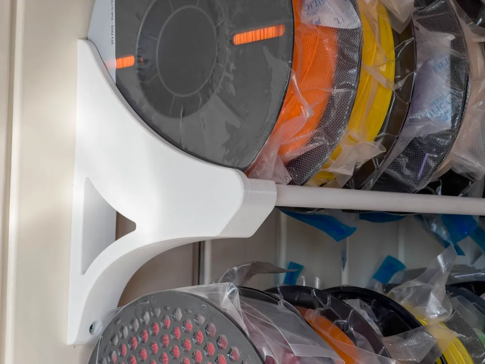 Wall mounted filament spool holder - Free 3D Print Model - MakerWorld