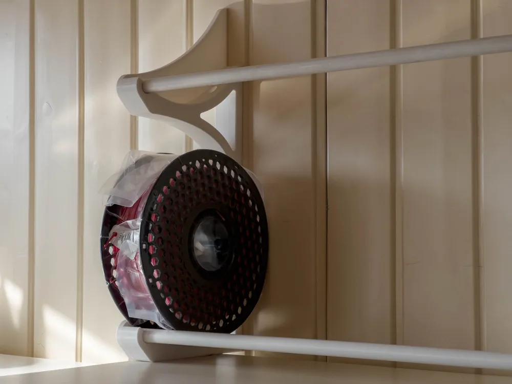 Wall mounted filament spool holder - Free 3D Print Model - MakerWorld