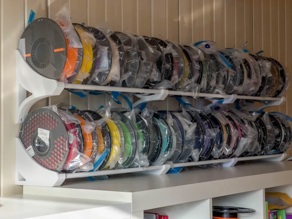 Wall mounted filament spool holder - Free 3D Print Model - MakerWorld