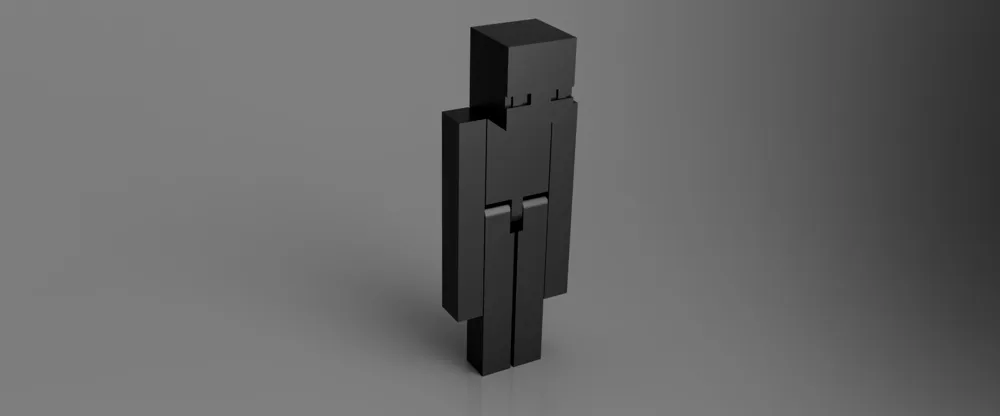 Fridge Magnet - Minecraft Mini Enderman Adjustable by Zdenek - MakerWorld