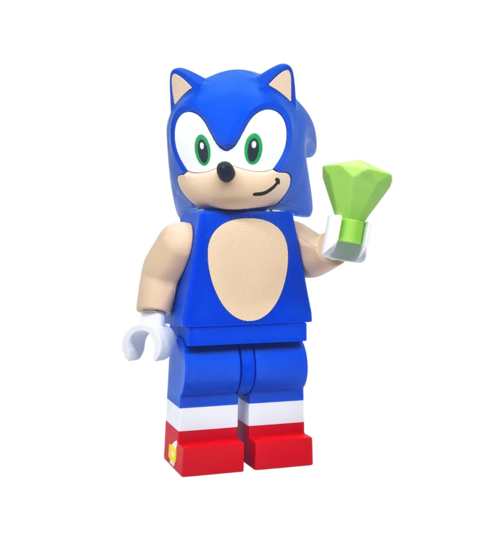 Oversized Sonic Brick Minifigure - No AMS (5:1) - Free 3D Print Model ...