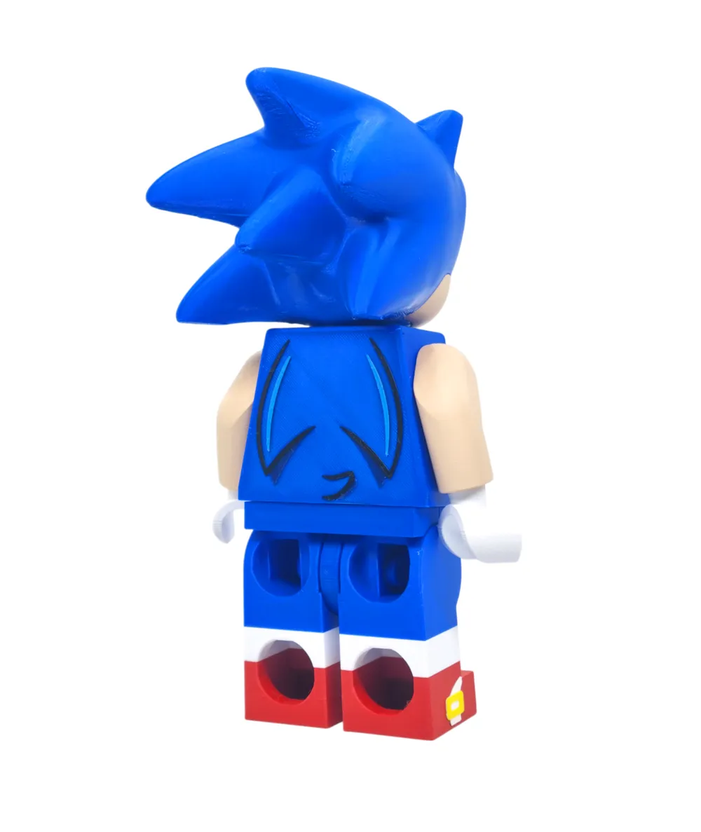 Oversized Sonic Brick Minifigure - No AMS (5:1) - Free 3D Print Model ...