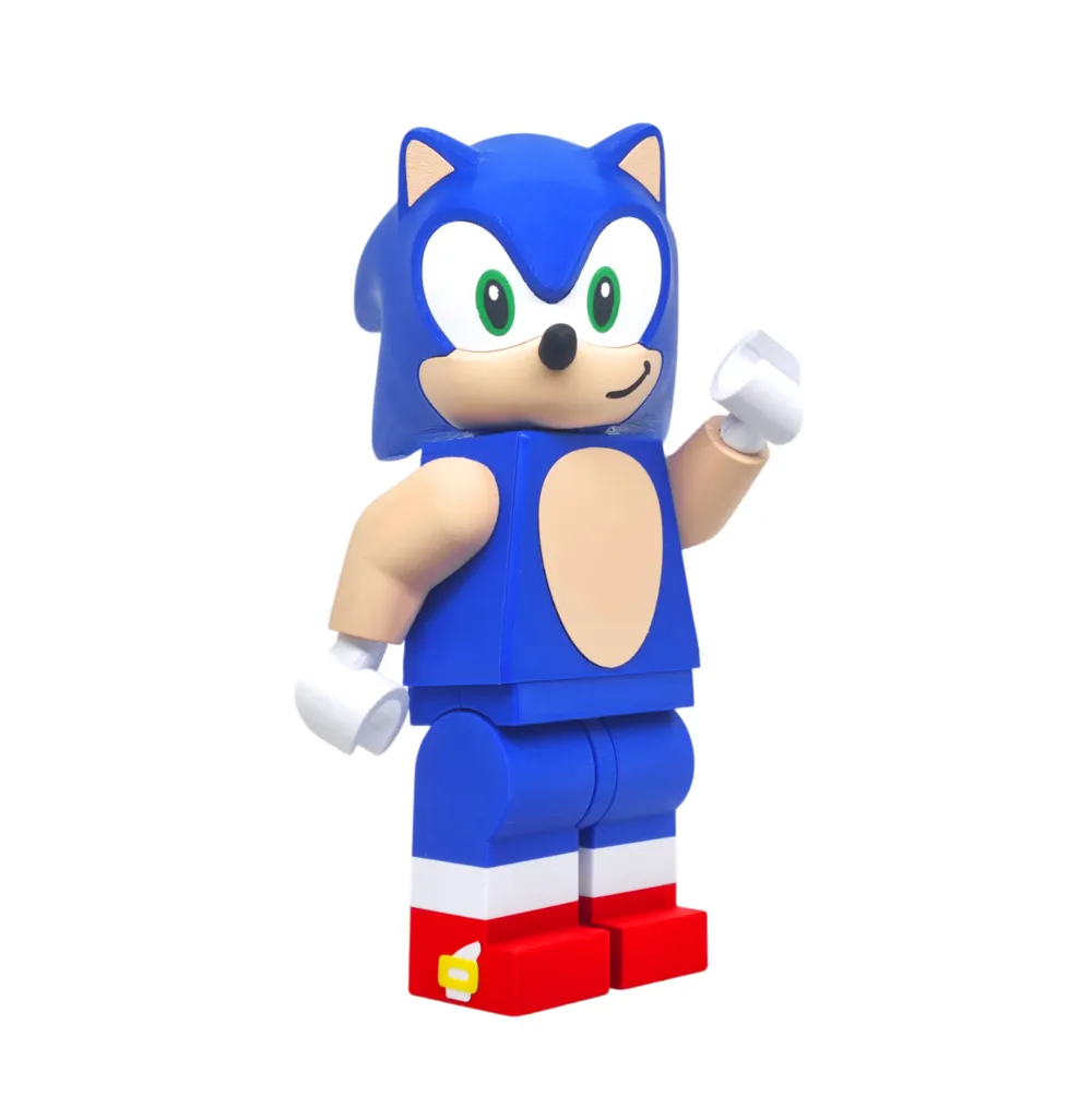 Oversized Sonic Brick Minifigure - No AMS (5:1) - Free 3D Print Model ...