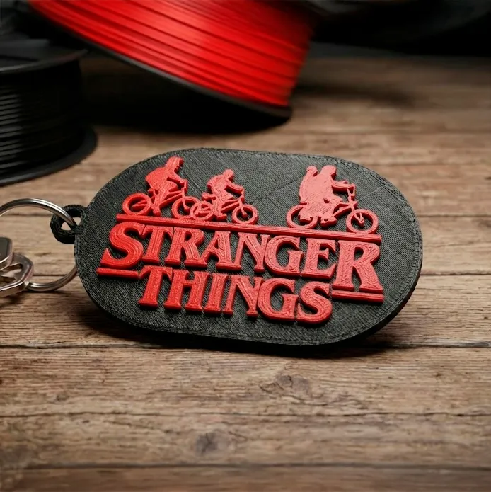 Stranger Things Keychain Llavero | Sin AMS - Free 3D Print Model ...